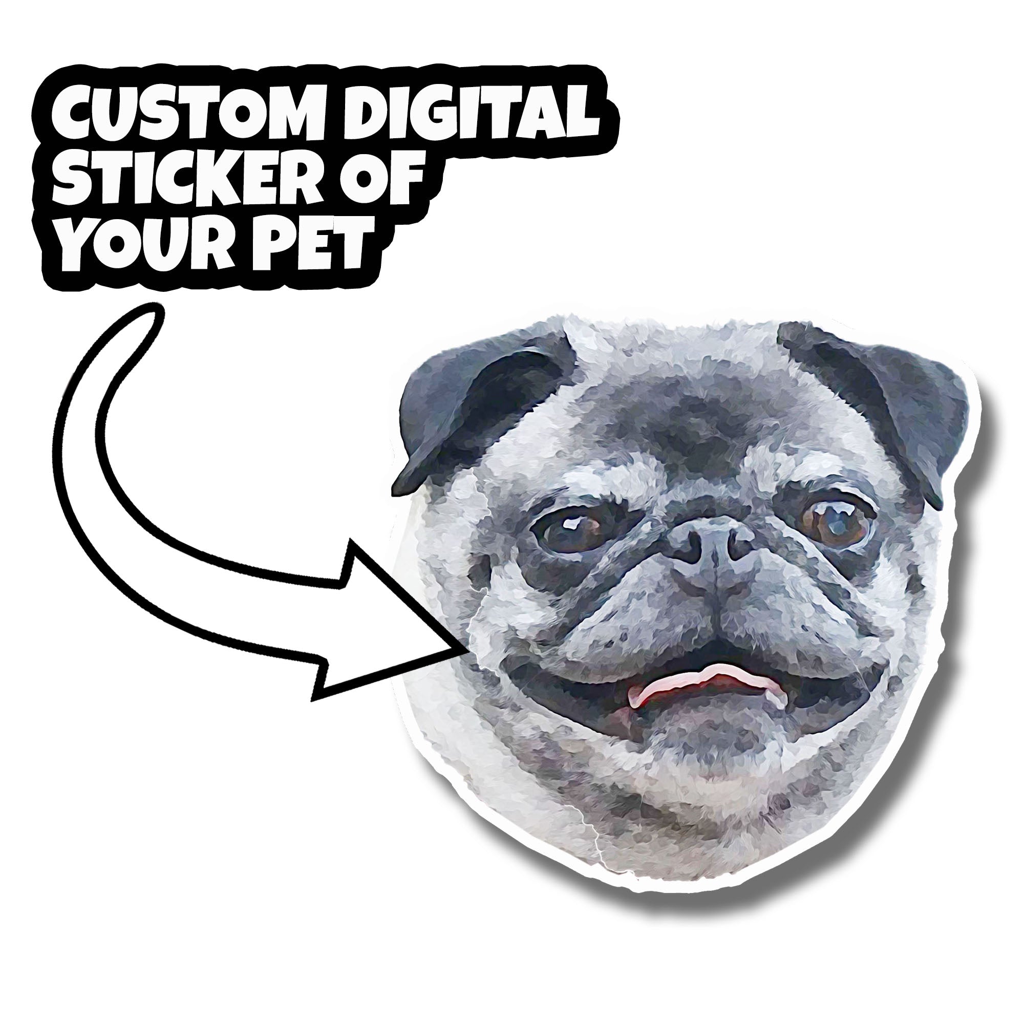Custom Digital Sticker of Your Pet – rustysgiftshop